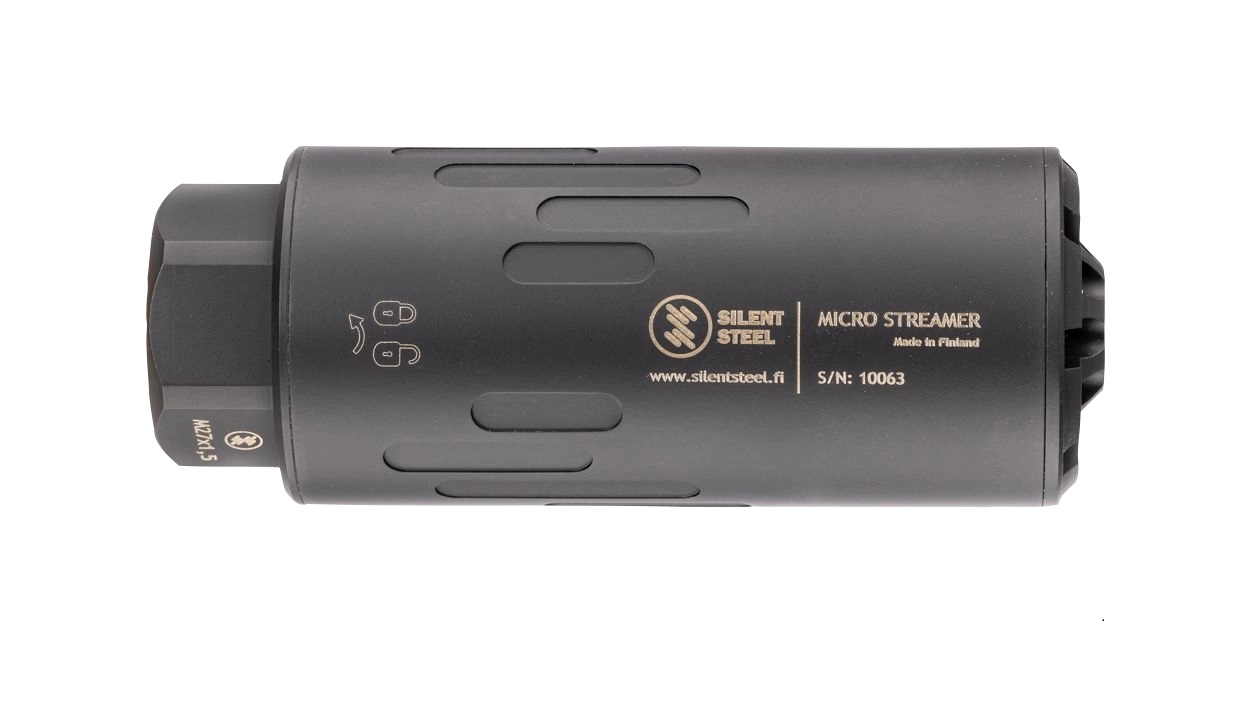 Silent Steel Micro Streamer 5.56/7.62/9mm Sound Suppressor with ...